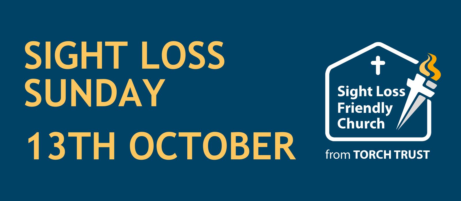 Torch Trust | News | Sight Loss Sunday – Sunday 13th October